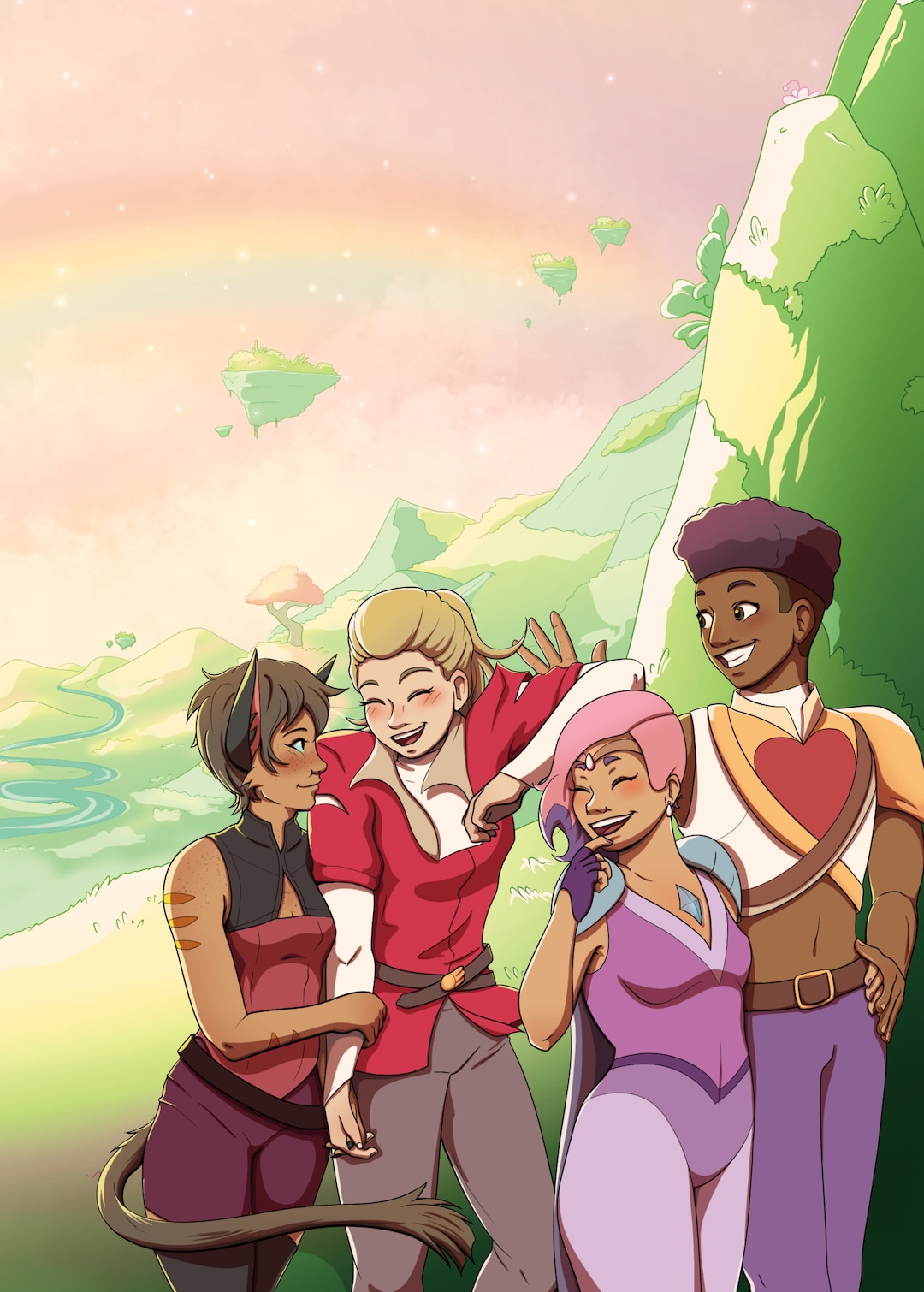 Best Friend Squad Bright Future Print | Shera Fanart | Spop A5 Print - Etsy