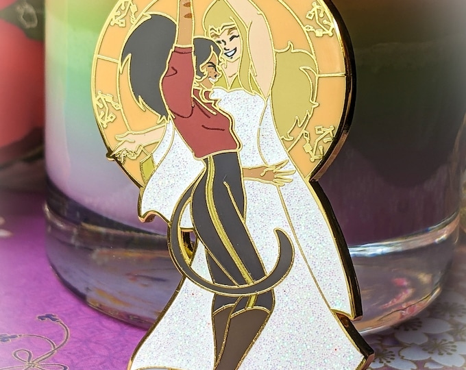 Catradora Glitter Enamel Pin | Shera Pin | Catra Adora | Hard Enamel - Etsy