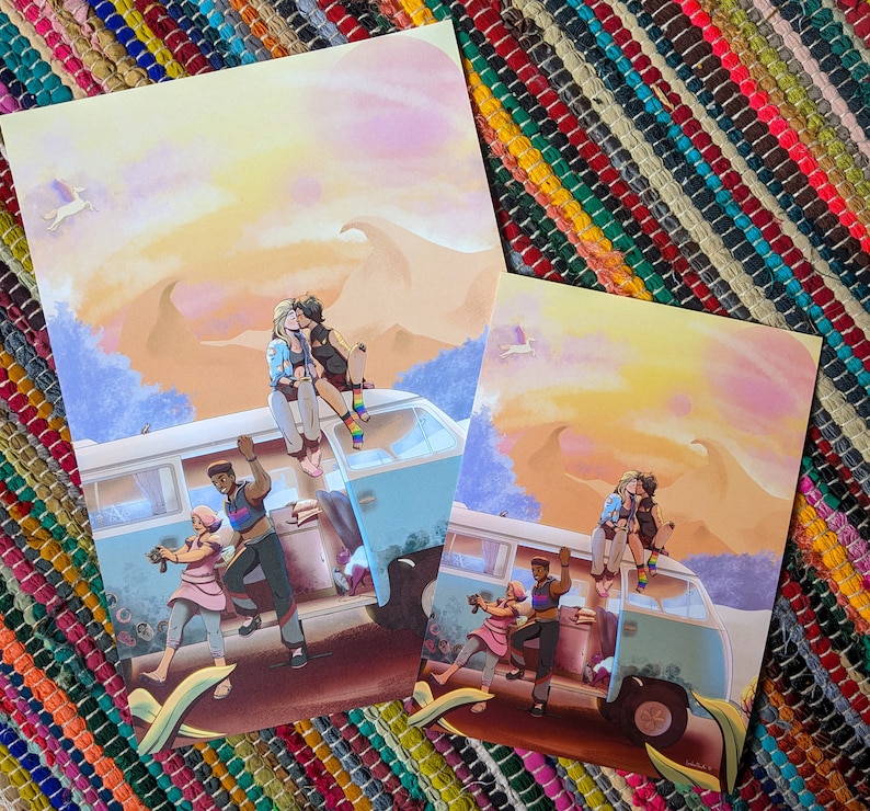 Catradora and Glimbow Camper Van Print Shera Fanart Spop - Etsy