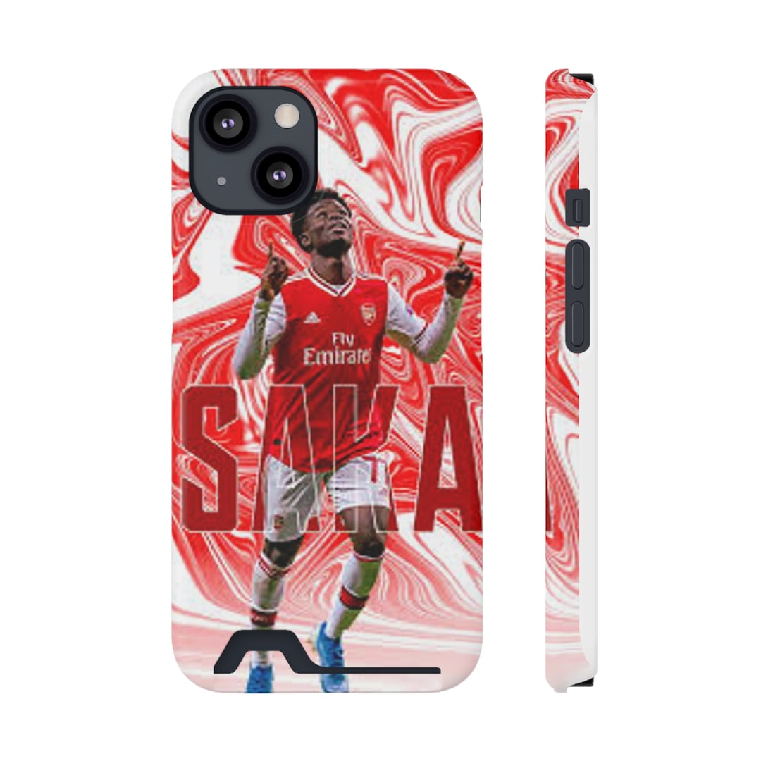 Arsenal Football Club Star Boy Saka Phone Case With Card Holder - Etsy