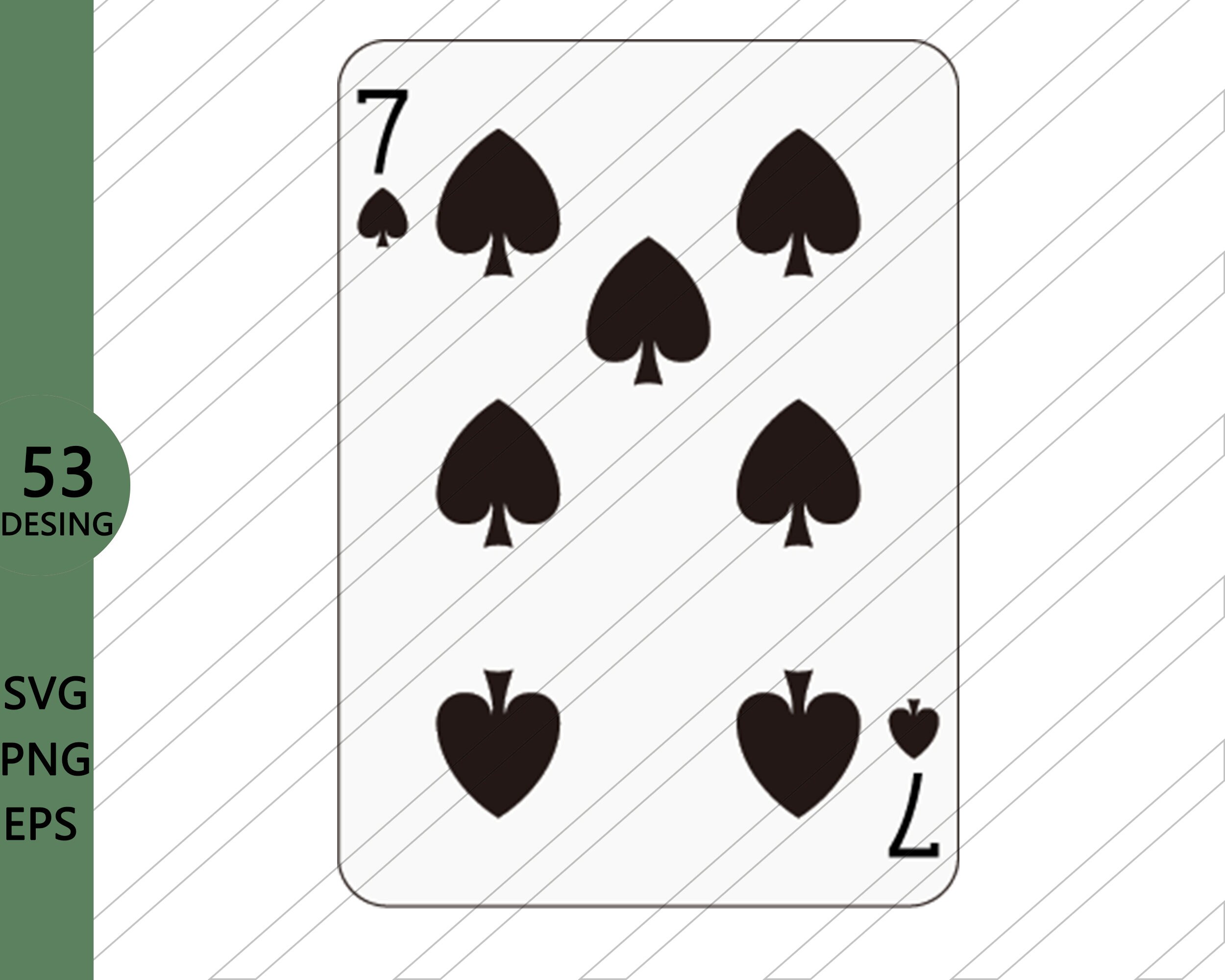 Full Deck Playing Cards Pattern SVG Sticker Designdigital - Etsy Canada