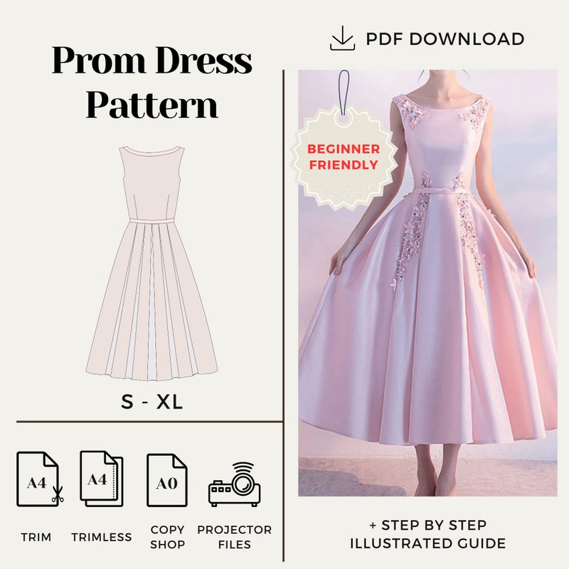 Prom Dress Patterns - Etsy