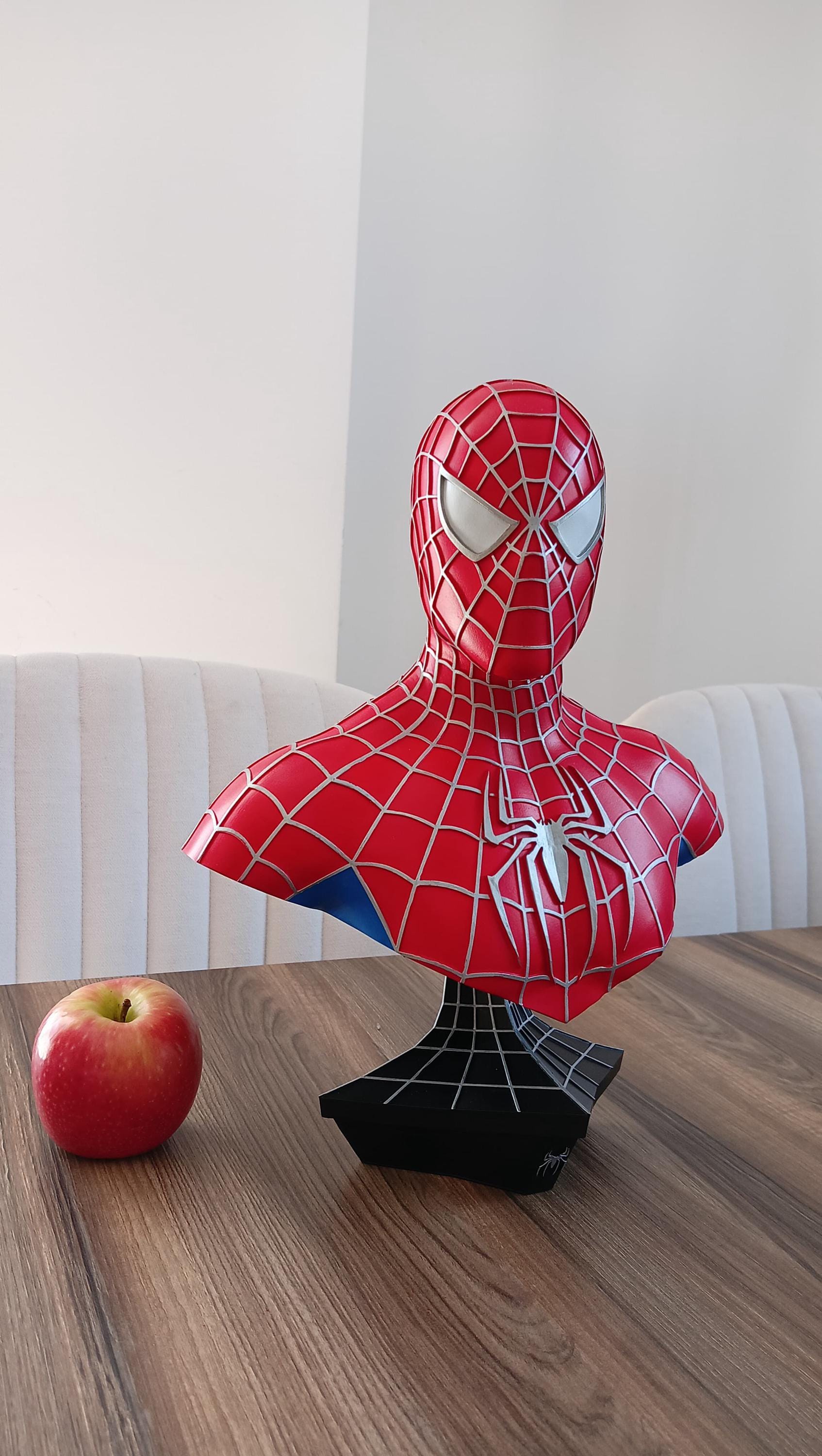 Tobey Maguire Spiderman Bust Figure 3D Resin Print 4K - Etsy