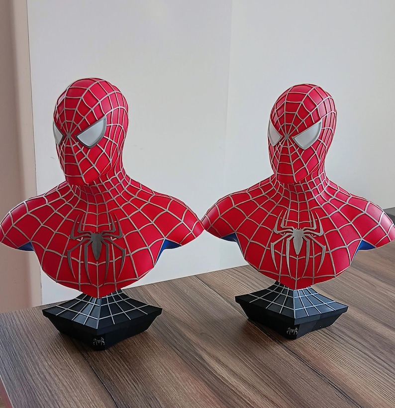Tobey Maguire Spiderman Bust Figure 3D Resin Print 4K - Etsy