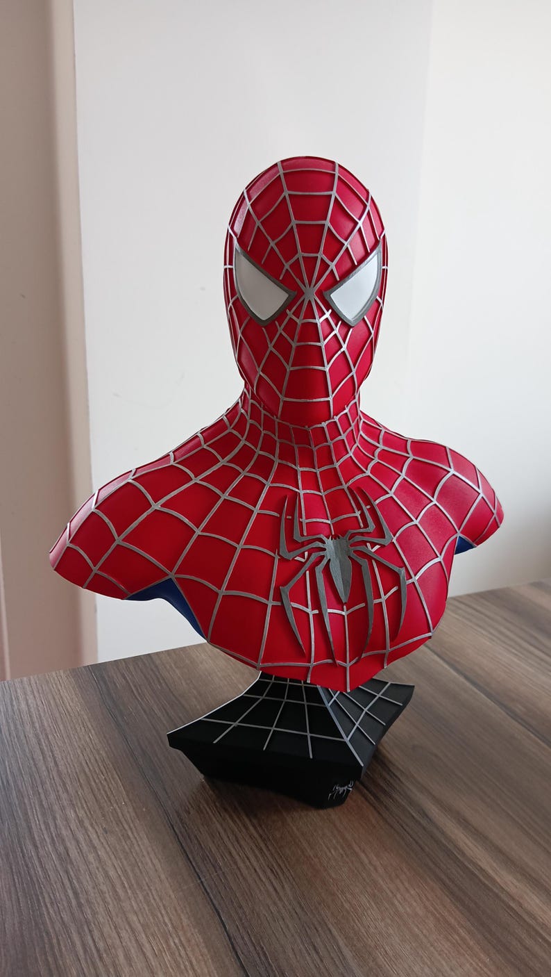 Tobey Maguire Spiderman Bust Figure 3D Resin Print 4K - Etsy