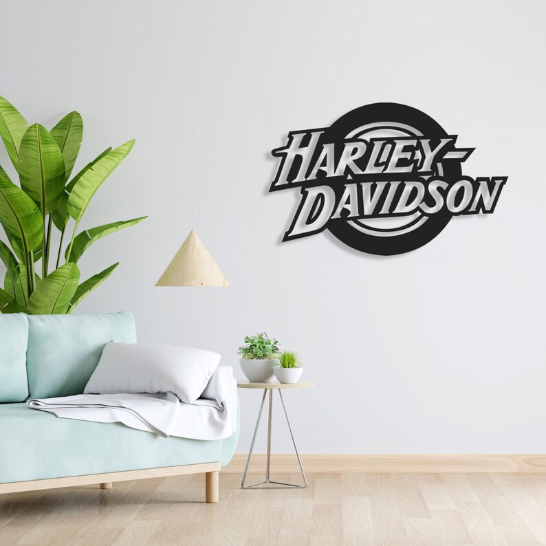 Harley Davidson Metal Sign Motorcycle Metal Wall Art Harley Davidson