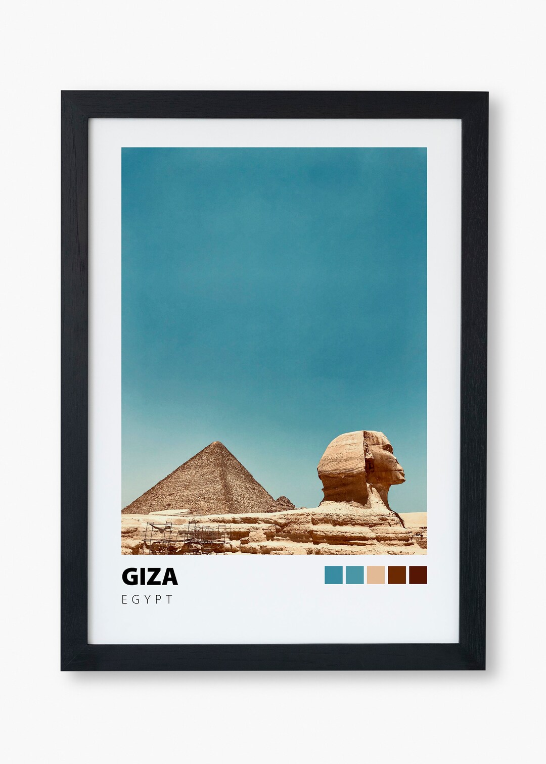 Pyramids of Giza, Egypt | Colour Palette - Digital Prints - Travel ...