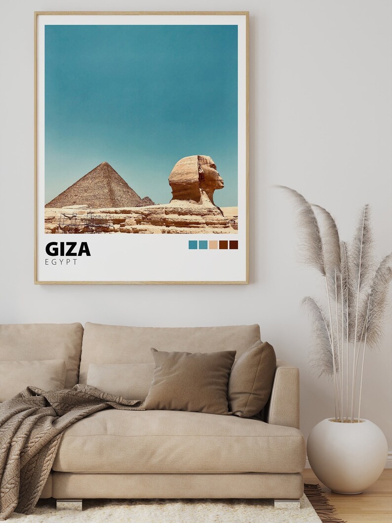 Pyramids of Giza, Egypt | Colour Palette - Digital Prints - Travel ...
