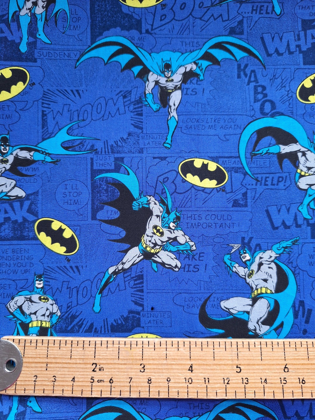 Batman Comic Fabric - Etsy UK