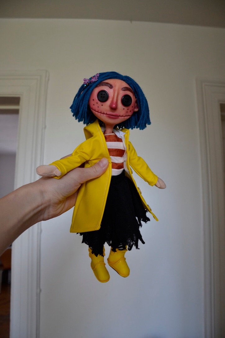Coraline Doll Handmade Doll Of Coraline 2009 Mini Me Etsy