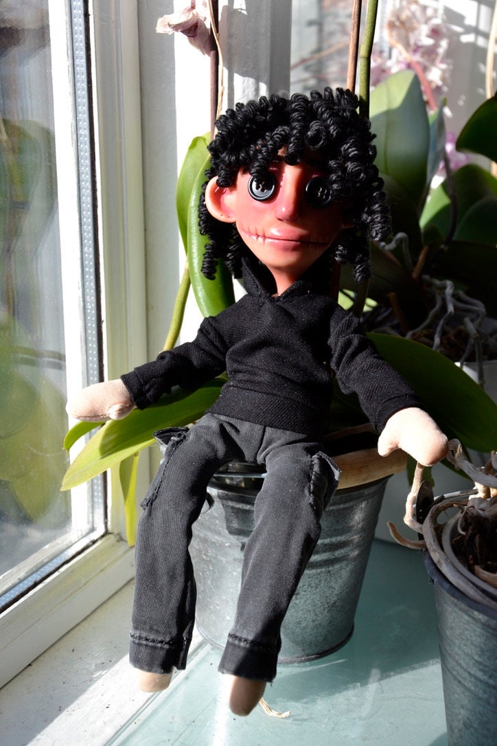 Personalized Doll Coraline Inspired Doll Mini Me Etsy