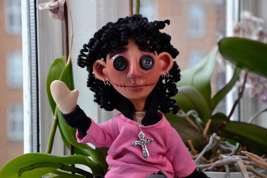 Personalized Doll Coraline Inspired Doll Mini Me Etsy