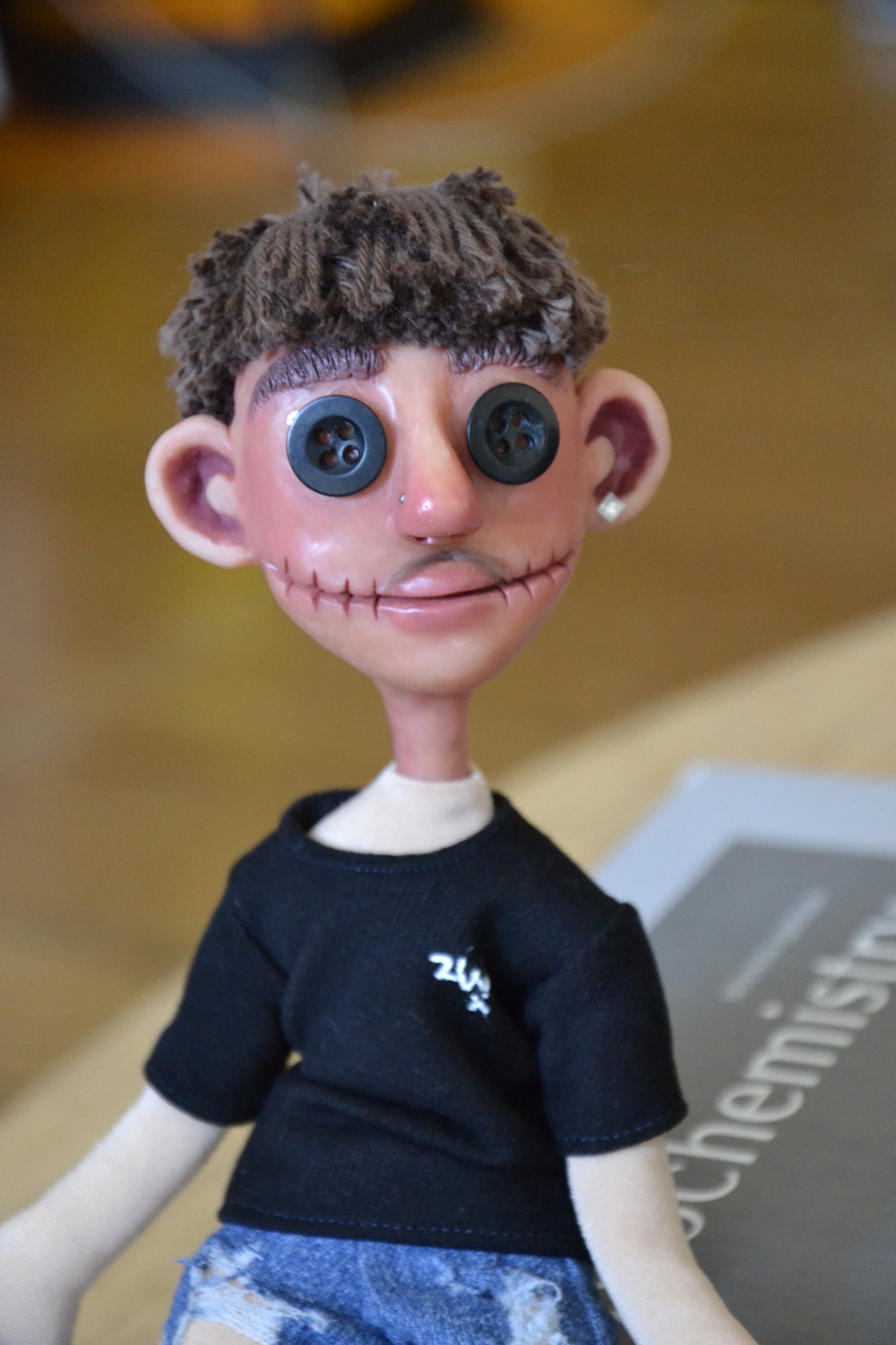 Personalized Doll Coraline Inspired Doll Mini Me Etsy