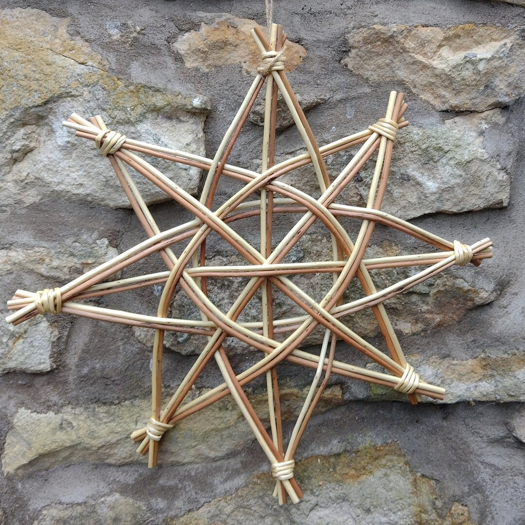 Scandi Star in Buff and White Willow - Etsy