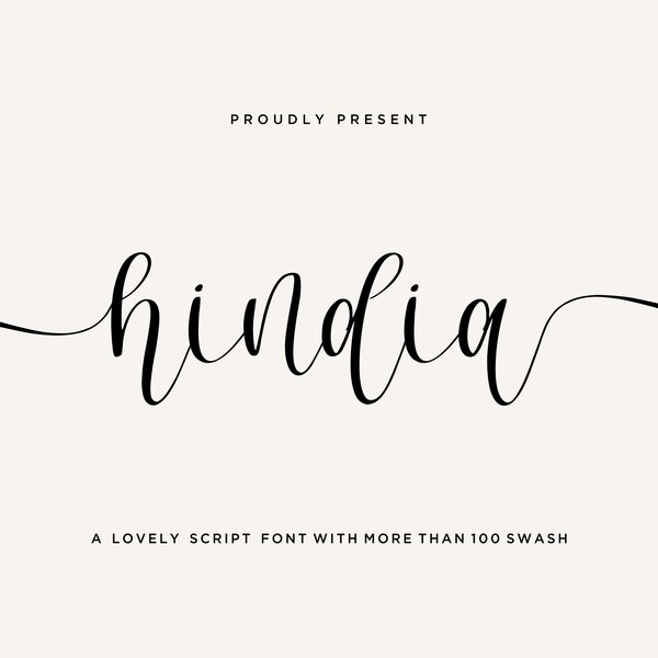 Handwritten Font With Tail - Etsy