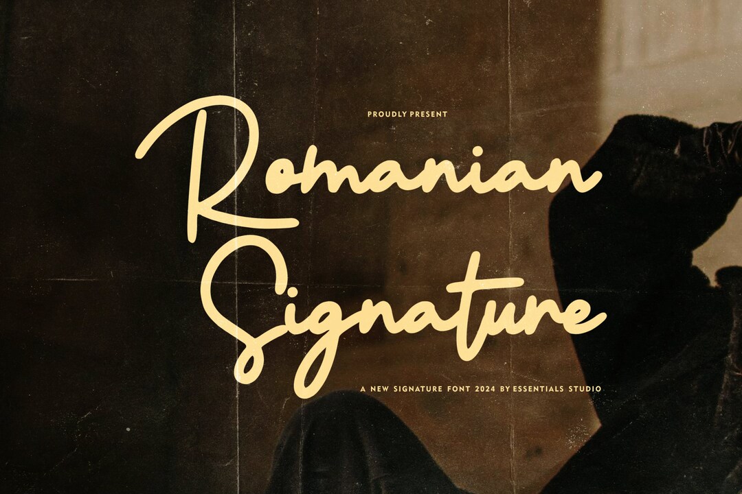 Romanian Signature Font: Calligraphy Script for Cricut & Procreate - Etsy