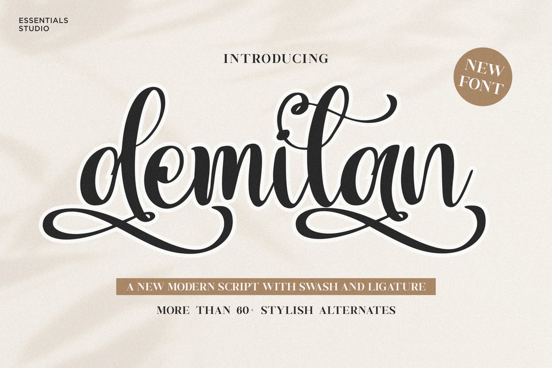 Swashes Font, Modern Script Font, Font With Tails, Cursive Font ...