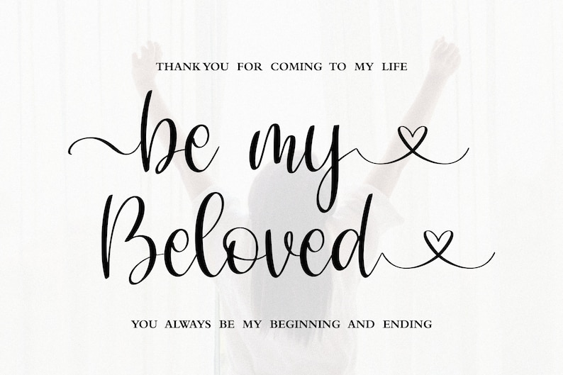 Font With Hearts Font With Tails Heart Font Font For Etsy