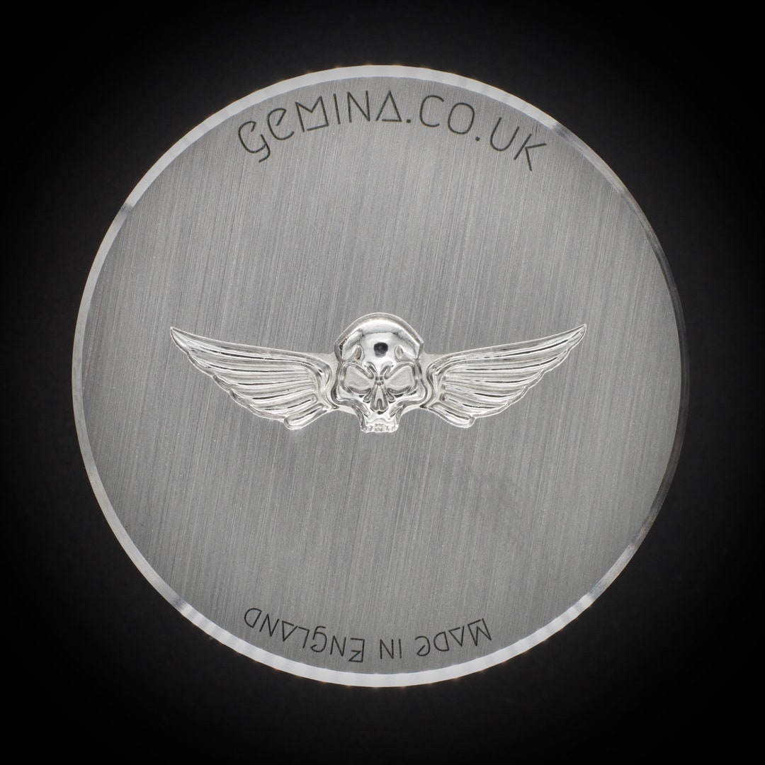 Gemina Large Winged Skull Impression Die | Steel Shot Plate Jewelry ... Gemina Large Winged Skull Impression Die | Steel Shot Plate Jewelry ...