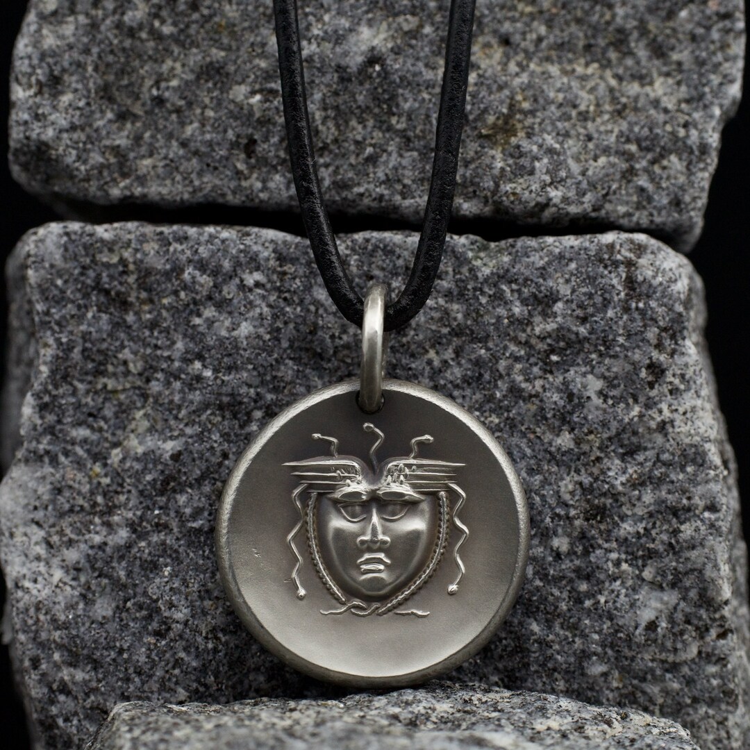 Silver Medusa Celtic Pendant | Gorgon | Tincomarus | Metal Detecting ...