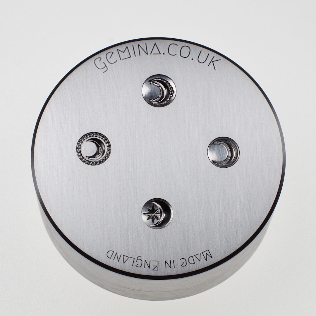 Gemina Mini Crescent Moons Shot Plate | Steel Shot Plate Jewelry Making ...