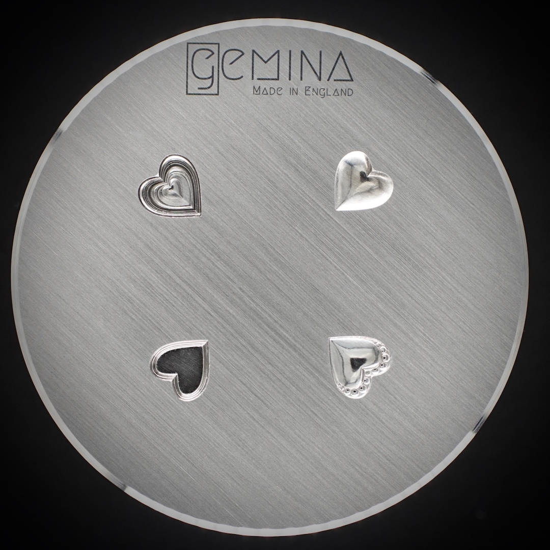 Gemina Mini Hearts Shot Plate Gemina Shot Plates Jewellery Making Tools ...