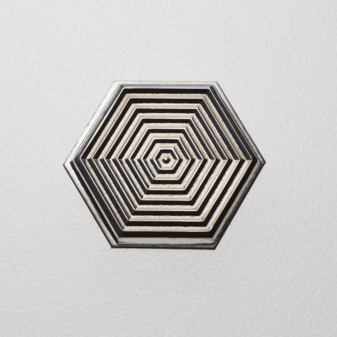 Gemina Hexagon Cluster Impression Die | Steel Shot Plate Jewelry Making ...
