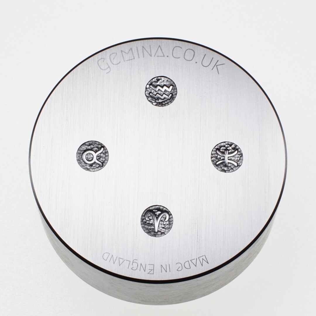 Gemina Mini Zodiac Shot Plate jan-april Steel Shot Plates Jewelry Tool ...