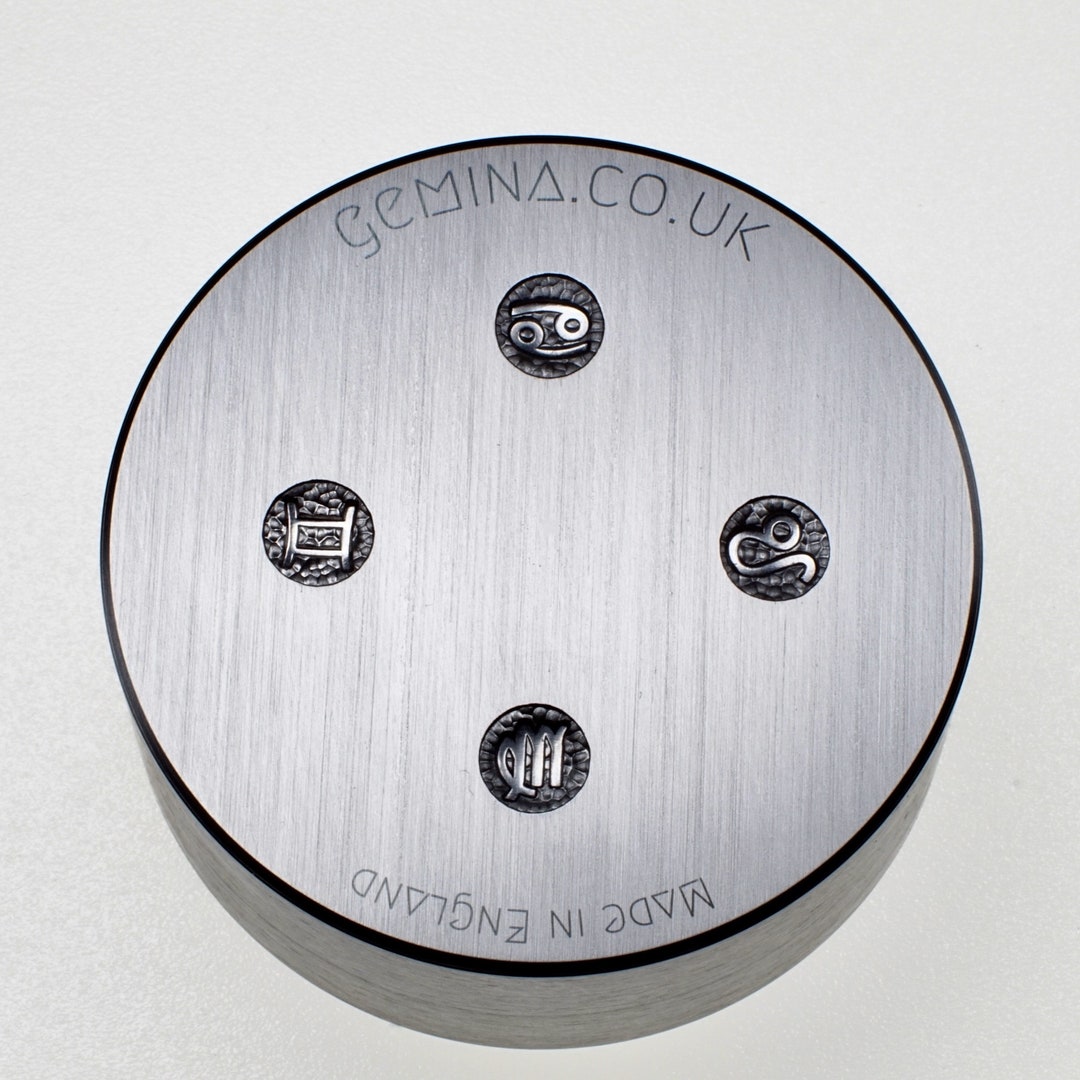 Gemina Mini Zodiac Shot Plate (may-sep) | Steel Shot Plate Jewelry ...