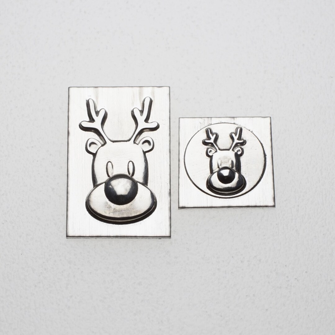 Gemina Reindeer Face Duo Shot Plate | Steel Shot Plate Jewellery Making ...