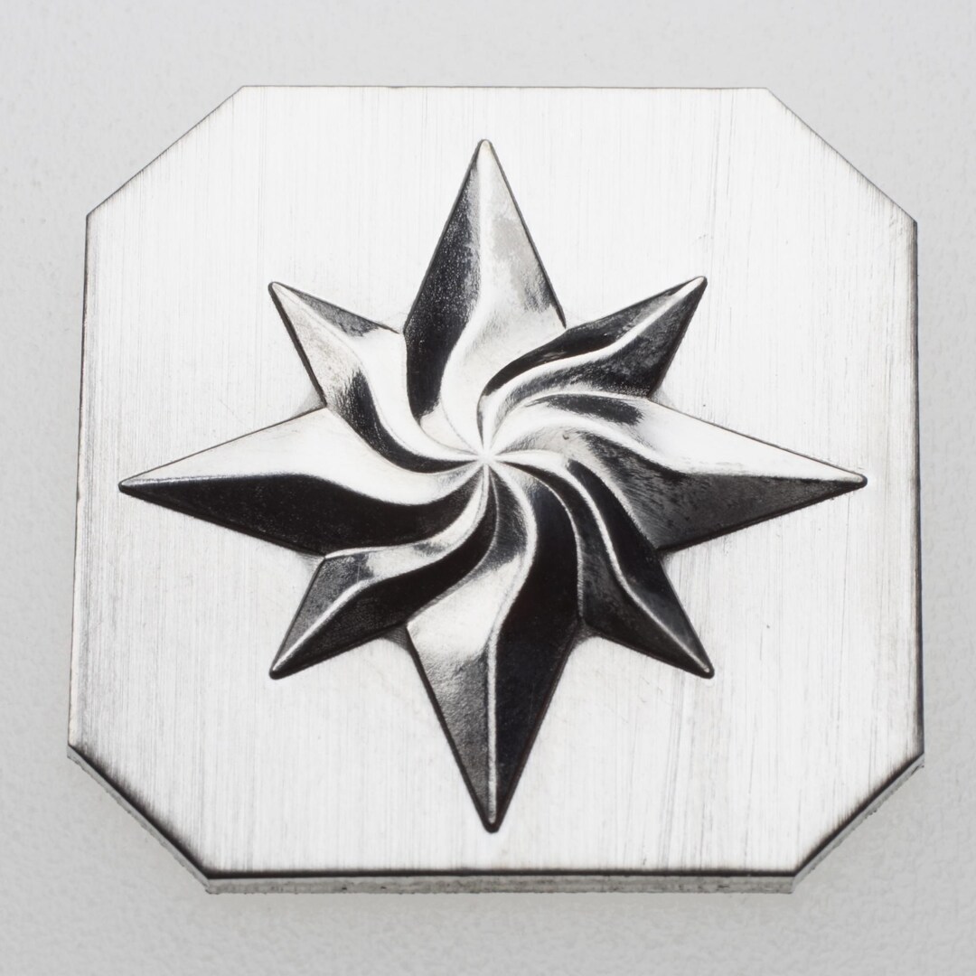 Gemina Large Spiral Star Impression Die | Steel Shot Plate Jewelry ...
