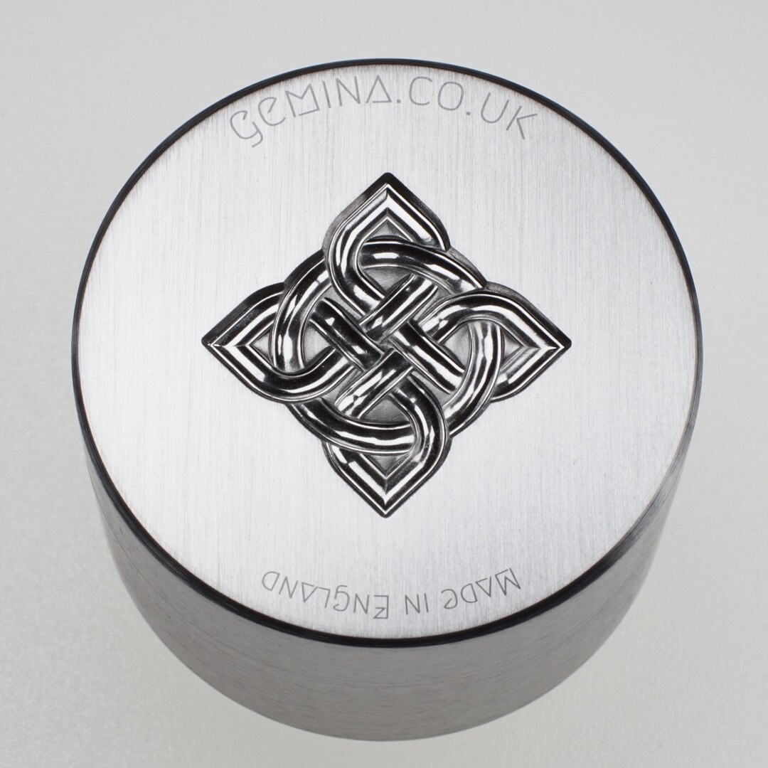 Gemina Large Celtic Knot Impression Die | Steel Shot Plate Jewelry ... Gemina Large Celtic Knot Impression Die | Steel Shot Plate Jewelry ...