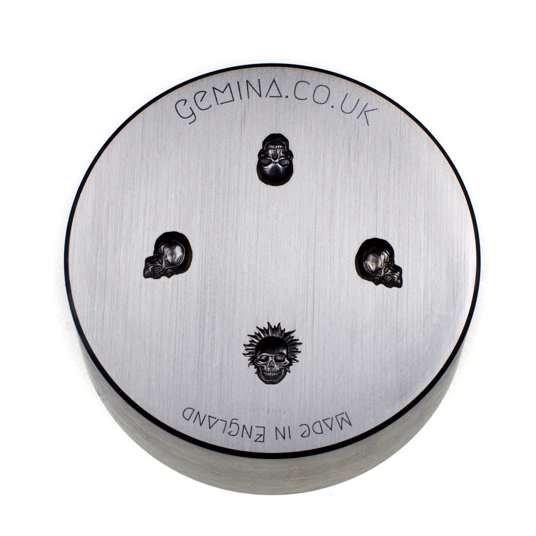 Gemina Mini Skulls Shot Plate Gemina Shot Plates Jewellery Making Tools ...