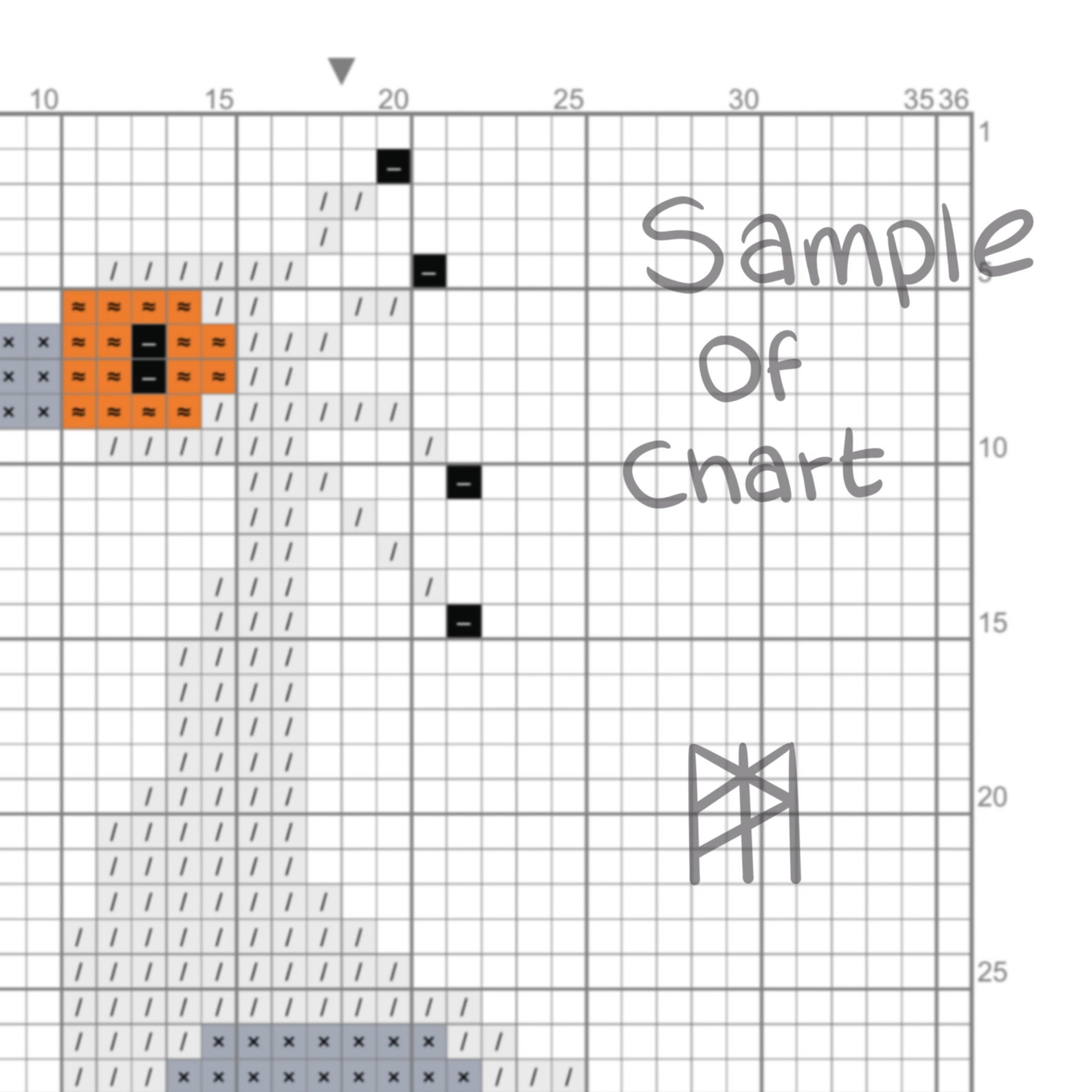 Secretary Bird Cross Stitch Pattern, Instant Download, Modern Chart - Etsy