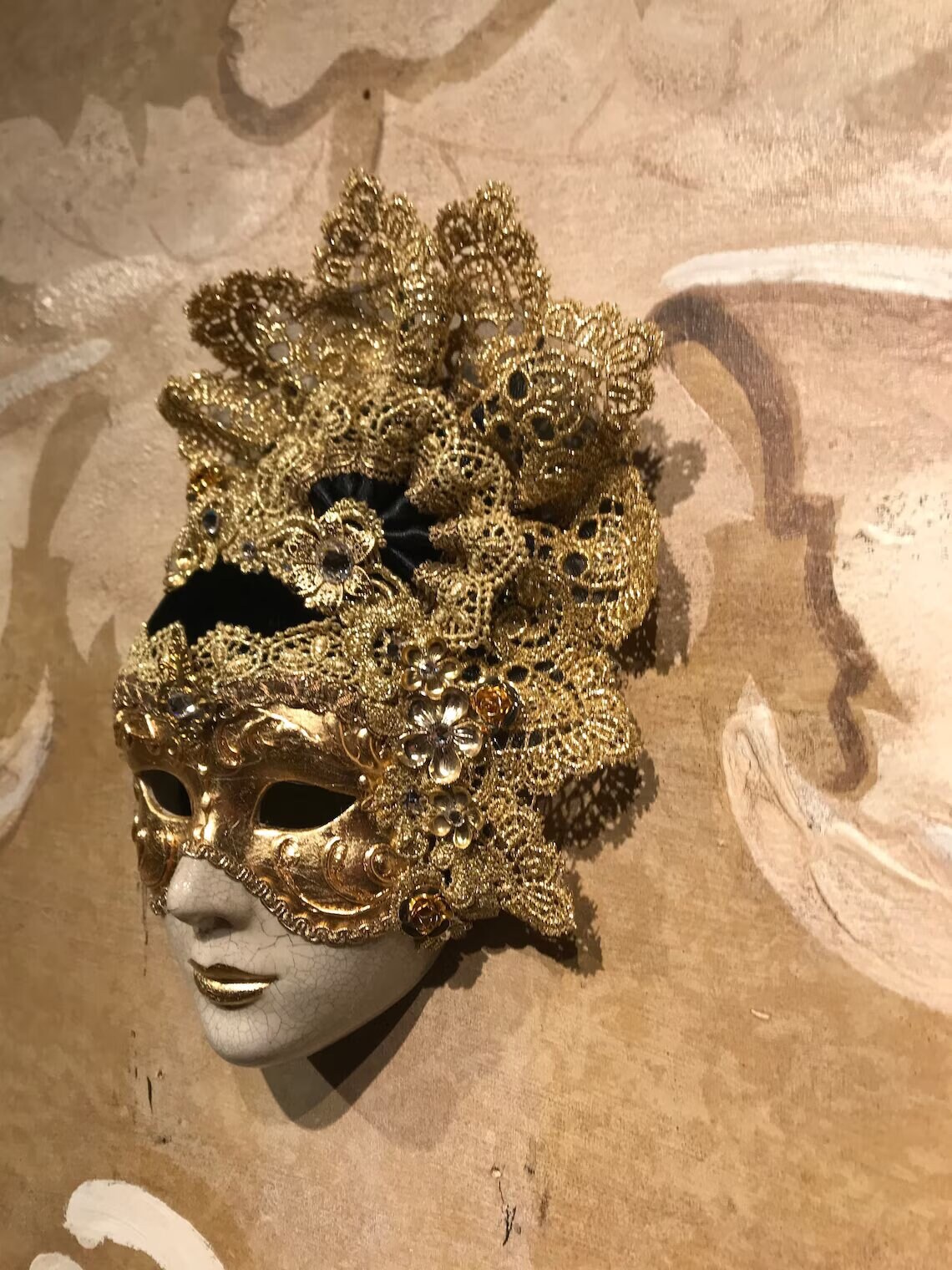 Venetian Mask,baroque Porcelain Mask,original Mask - Etsy