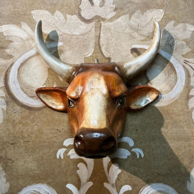Bull Mask - Etsy