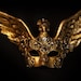 Venetian Mask, Gold Phoenix Mask, Venice Mask - Etsy