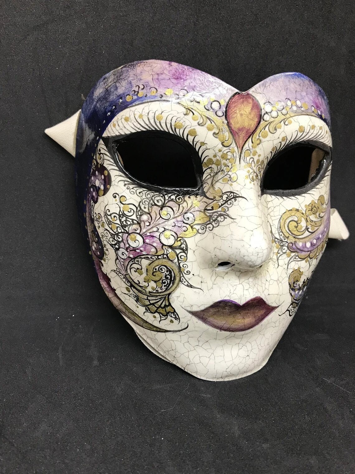 Full Face Venetian Mask Heart Mask - Etsy