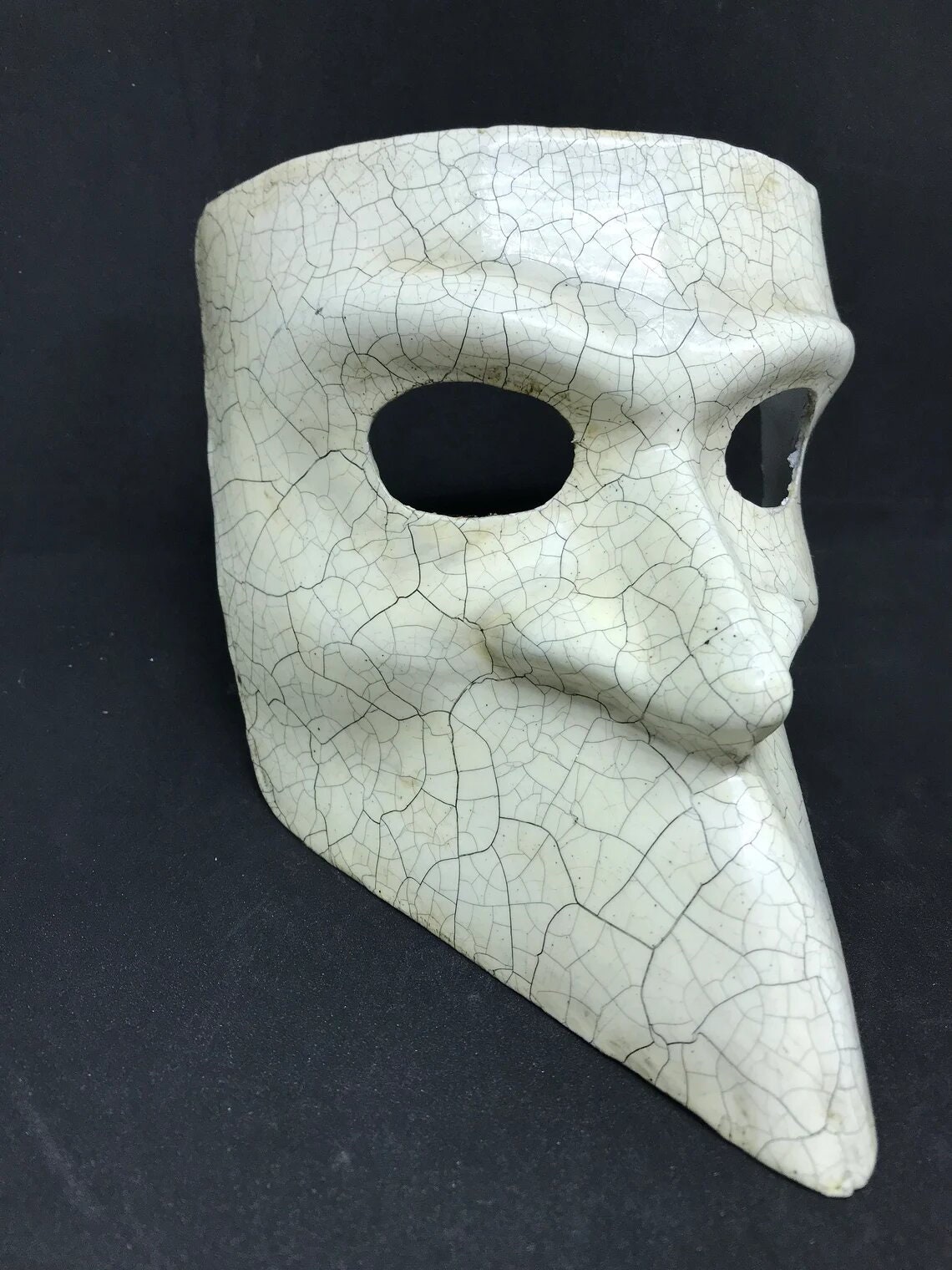 Bauta Venetian Mask for Men Traditional, Historical Mask in White ...