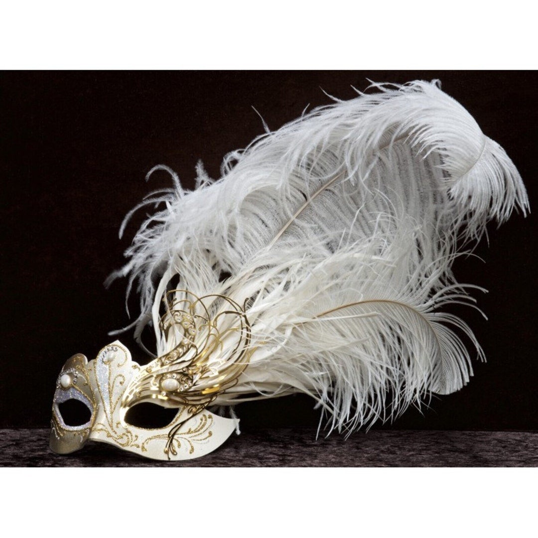 Venetian Mask, Tabhata Mask, Original Mask With Feathers - Etsy