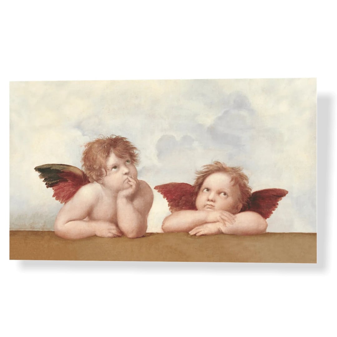 Sistine Madonna part. Putti Raphael - Etsy