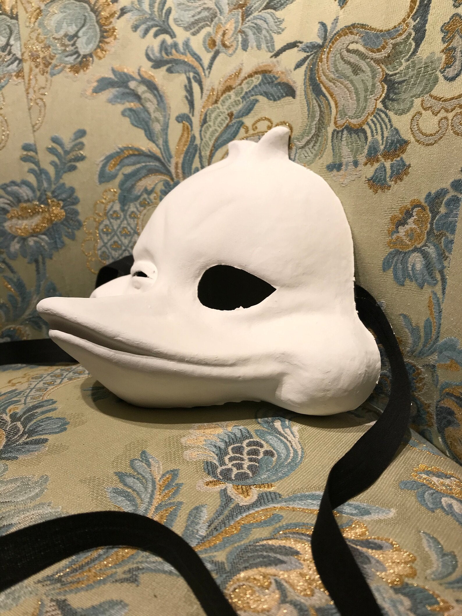 Venetian Mask, White Duck Mask - Etsy