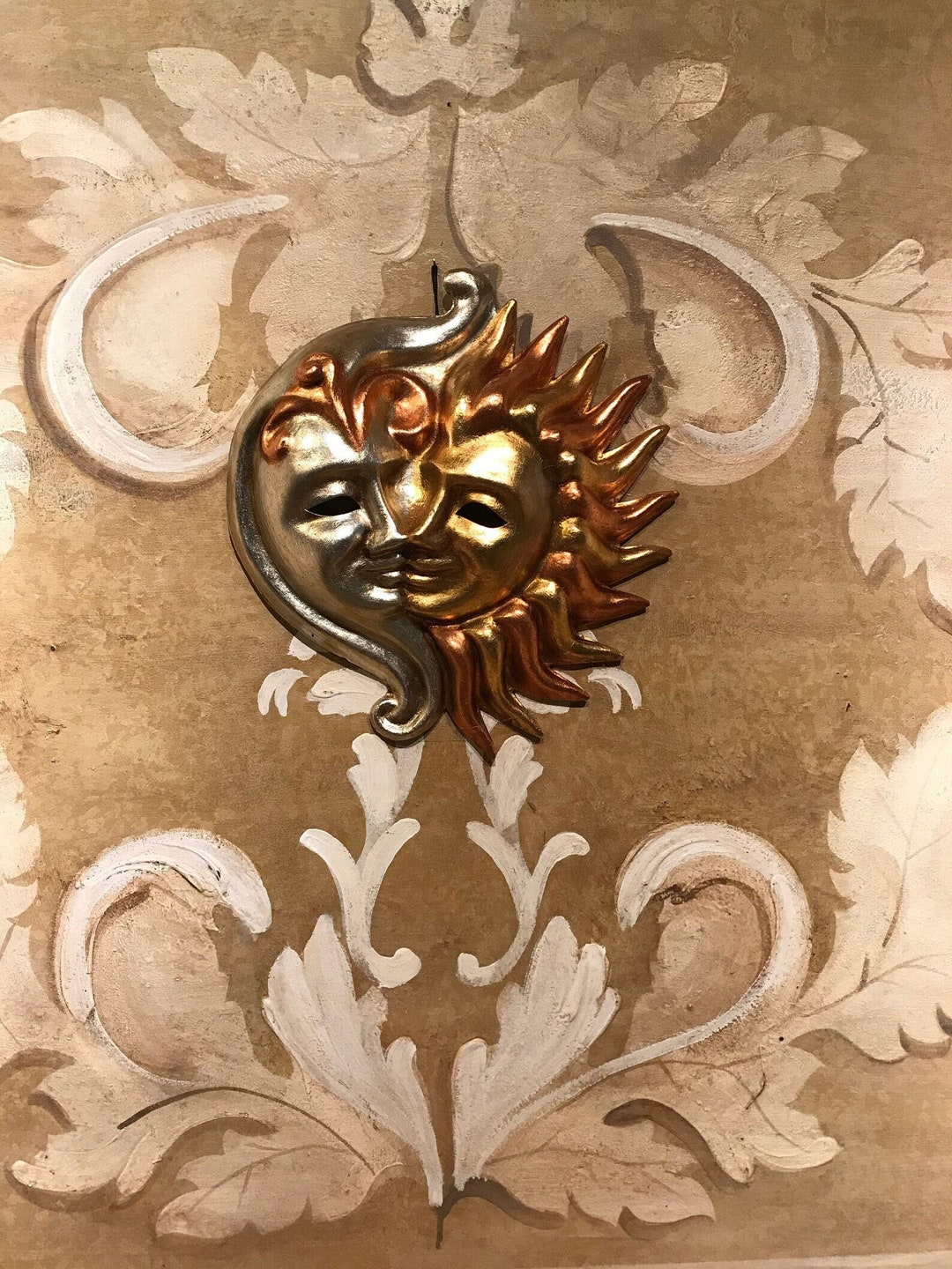 Venetian Mask, Sun Moon, Decoration Mask - Etsy