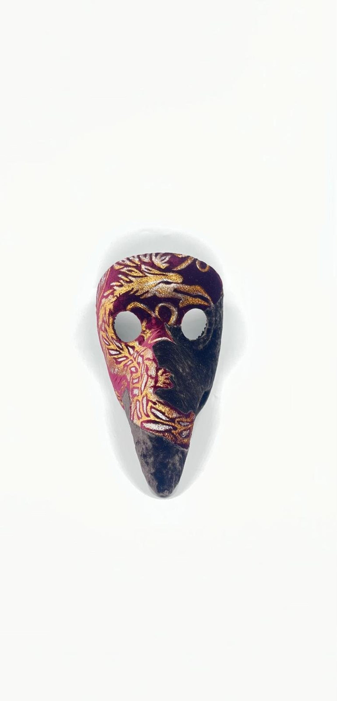 Venetian 'plague Doctor' Hand-made Papier-mâché Mask Entirely Covered ...