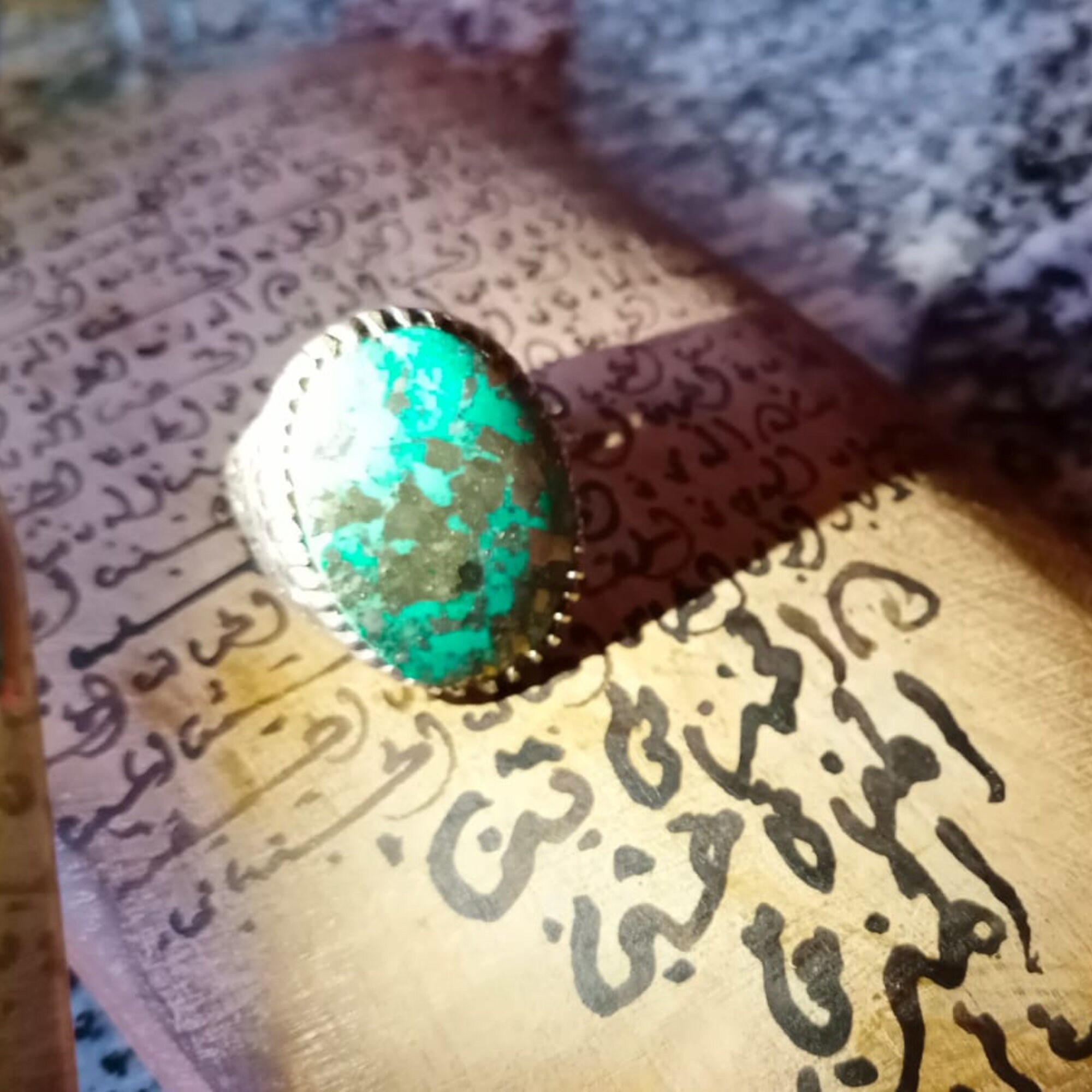 Fayrouz Hosseini Nishabouri Razaki Ring the Rare Green - Etsy