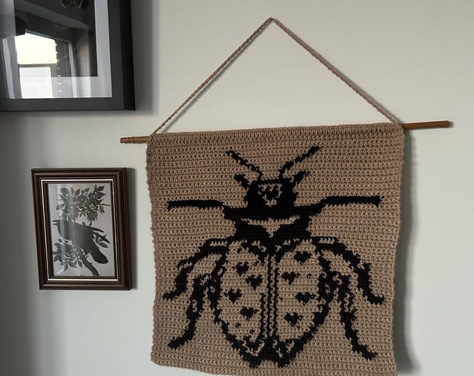 Spiral Bug and Star Crochet Tapestry Pattern- Insect Tapestry - Etsy Canada