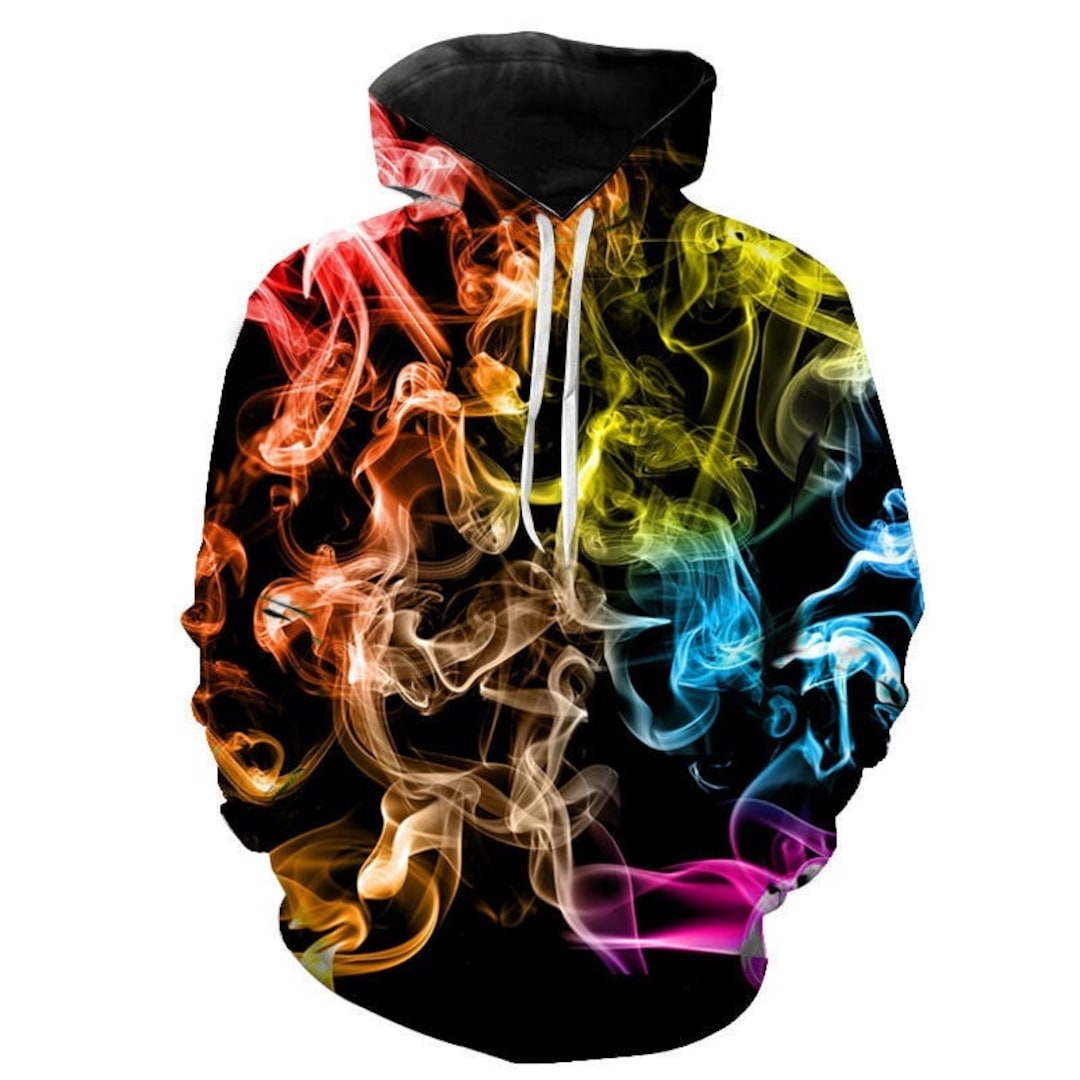 Smoke Colorful Hoodie New Custom Size Hooded Hoodie Cloth Winter Summer ...