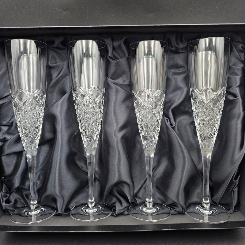 Crystal Champagne Flutes - Etsy