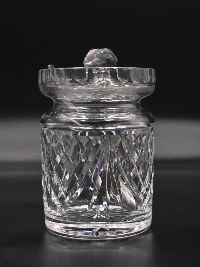 Vintage Waterford Crystal Jam Jar With Lid & Spoon – Star-cut Base ...