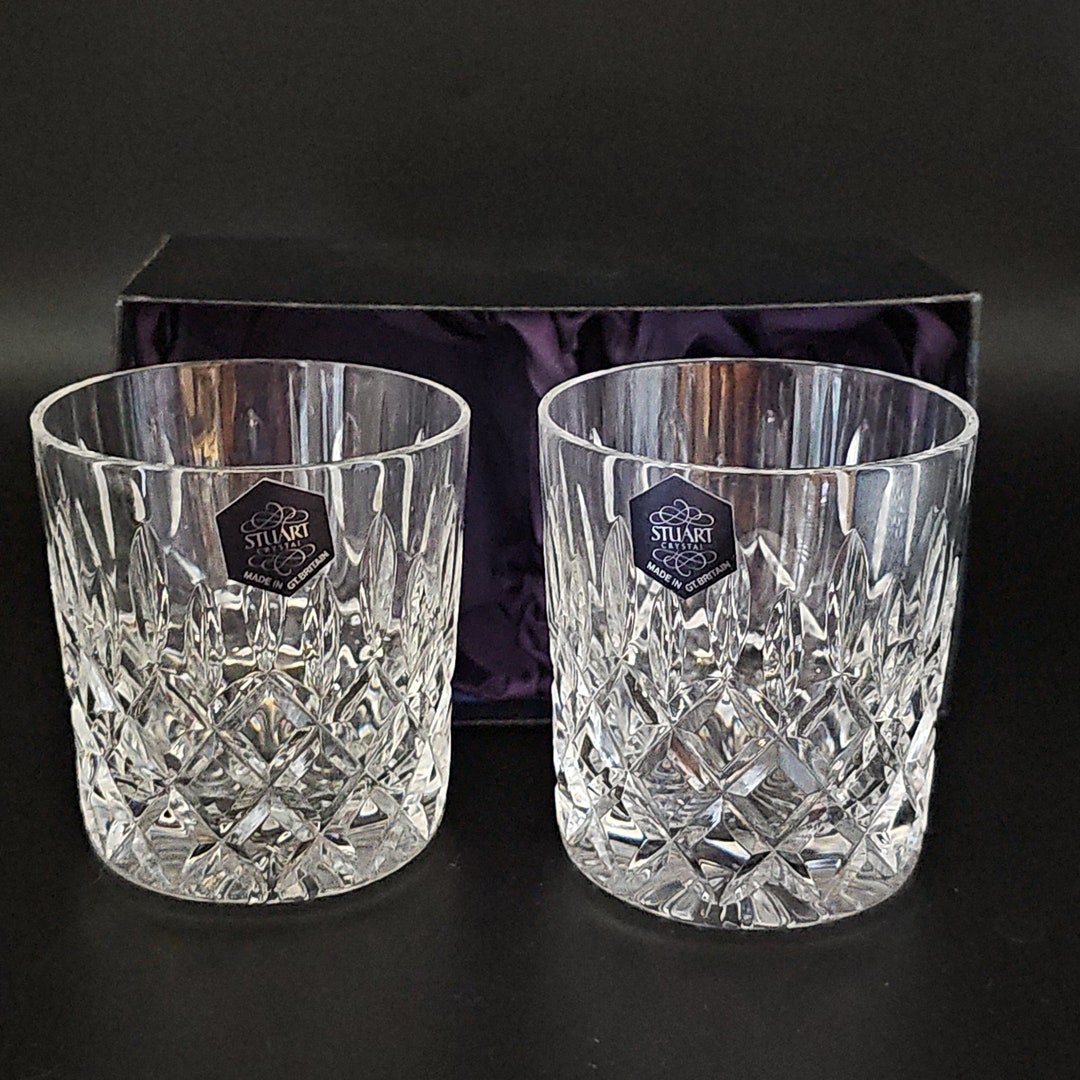 Pair of Stuart Crystal Whisky Tumblers. Glendevon Pattern.8oz - Etsy